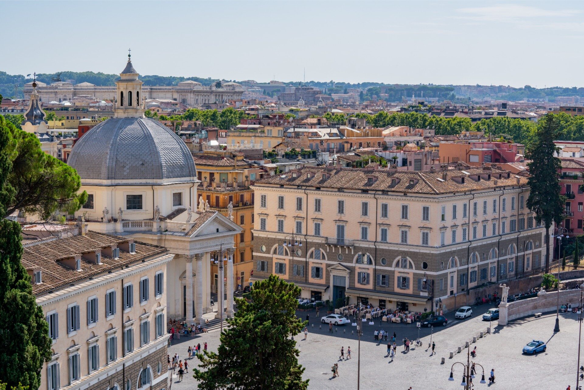 Piazza Borghese Rome